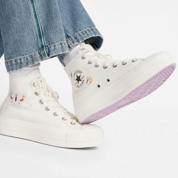 Converse | Shoes | Converse Chuck Taylor All Star Lift Butterfly Wings ...